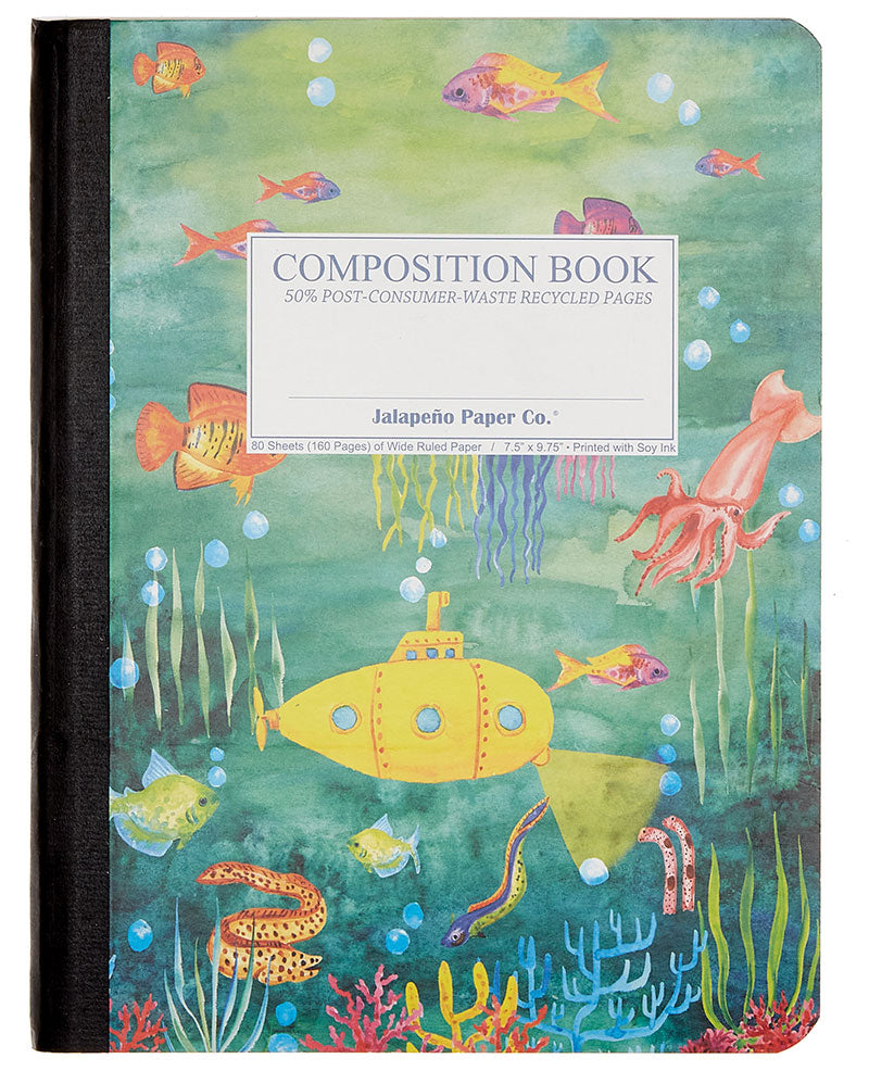 Wide Ruled Notebooks - 100% Recycled Paper - Composition Book