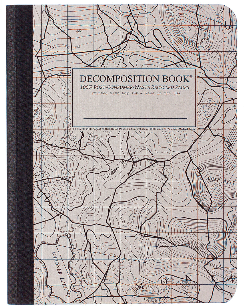 Topographical Map Decomposition Book (Grid Pages)