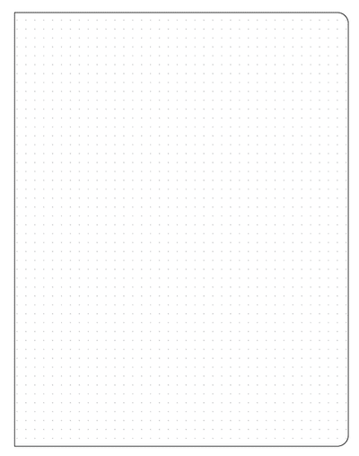 Beavertail - Composition Book, Dot Grid Pages, 9.75 x 7.5 Notebook