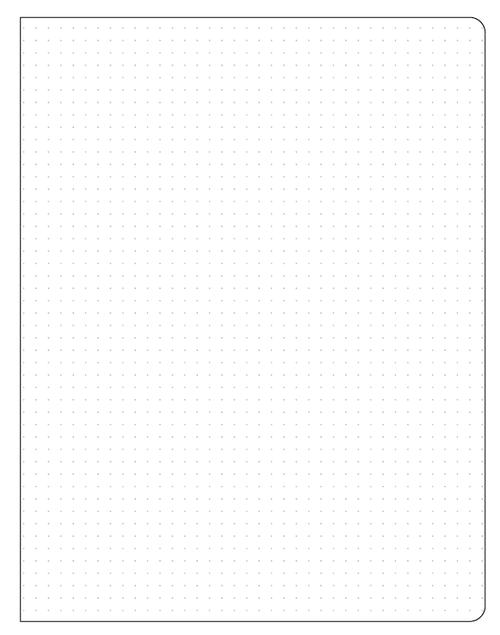 Beavertail - Composition Book, Dot Grid Pages, 9.75 x 7.5 Notebook