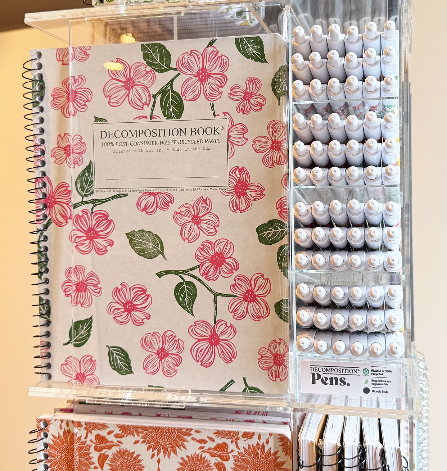 Spinner insert or standalone display that holds 72 Decomposition Pens