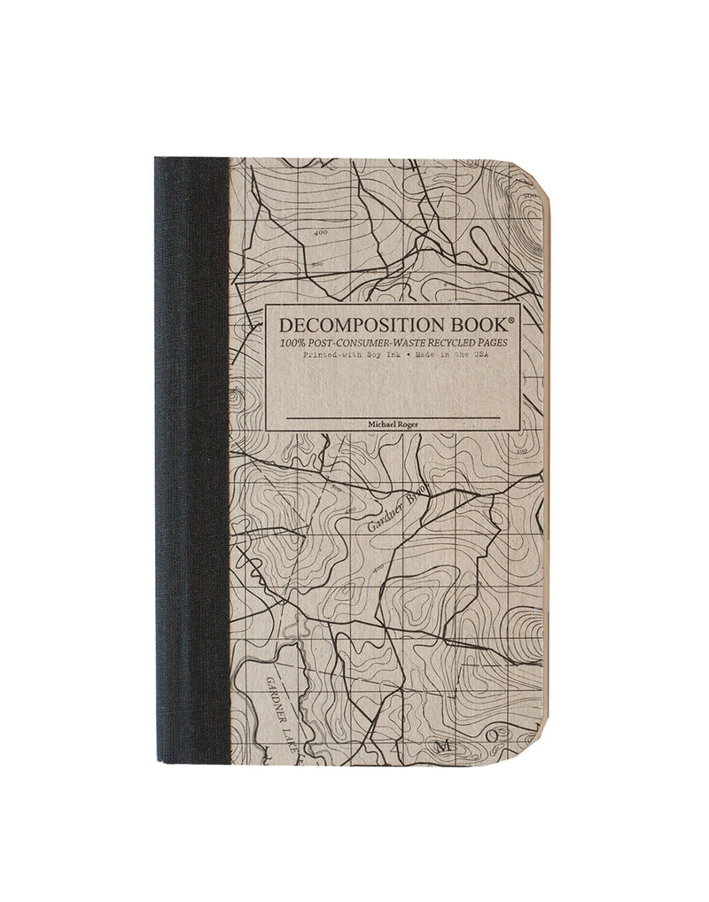 Topographical Map Pocket Size Decomposition Book (Grid Pages)